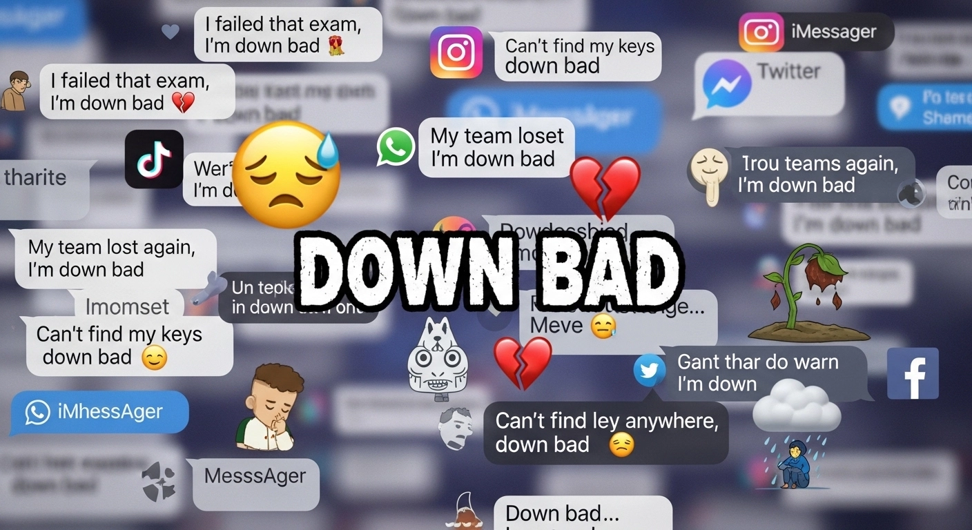 Down Bad Slang Meaning in Texts and Social Media